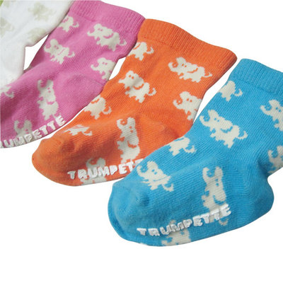 Soft and comfortable knitted plain terry cotton Infant's socks