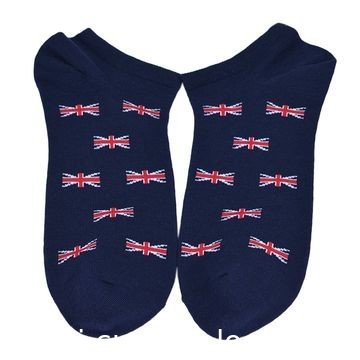 2016 hot fashion national flag colorful custom design ankle men socks