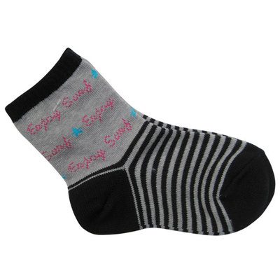 OEM design, logo soft knitted comfortable striped Children' s Socks