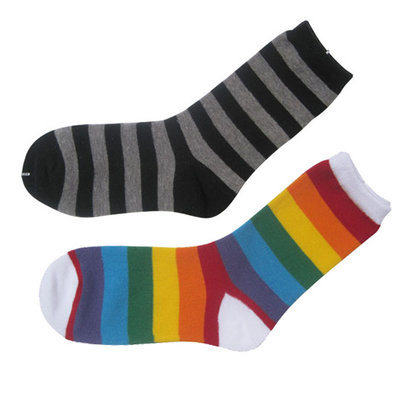 Custom color cotton Striped Patterned Children's Socks