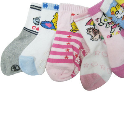 High quality soft cotton with elastic fiber blend Cartoon Cotton Socks
