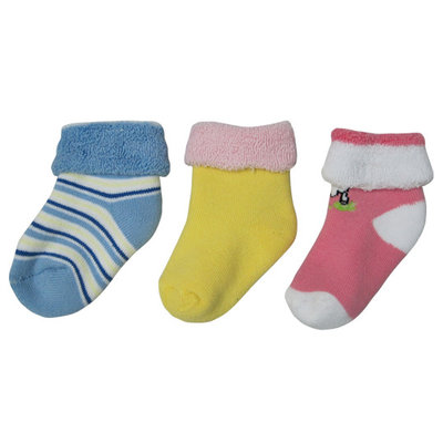 Custom logo, design, color soft  knitted cute terry Infant's socks