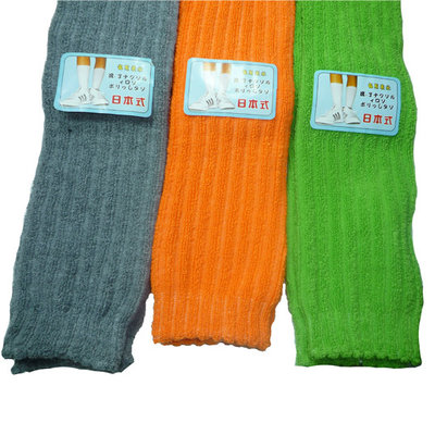 Custom logo, design colorful soft knitted knees school socks