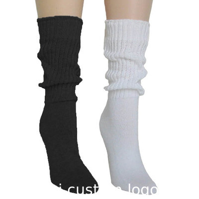 Custom color, logo knitted soft terry student's socks