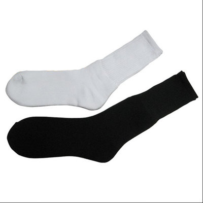 Custom color, logo knitted soft terry student's socks