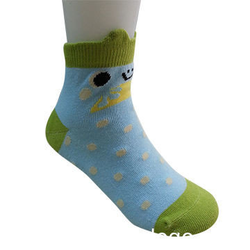 Cute custom logo, designed cotton ankle socks