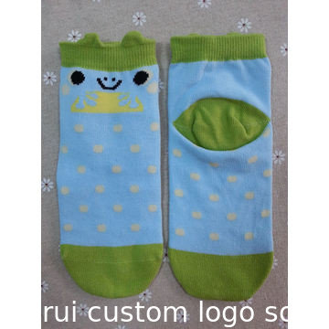 Cute custom logo, designed cotton ankle socks