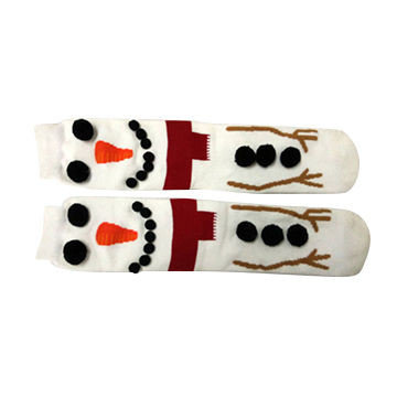 Custom logo, design 100% cotton 3D socks for holiday
