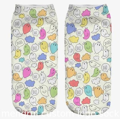 Custom logo, design 3D Women Funny Mix Patterns Printed Seamless Socks