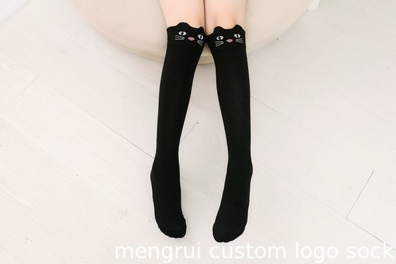 Cow 3d young girls over the knee socks