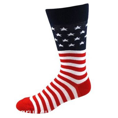 Custom logo, design knitted cute fashion print american flag socks