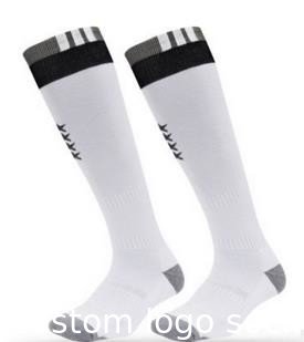 Custom logo, design knitted cotton football sports socks