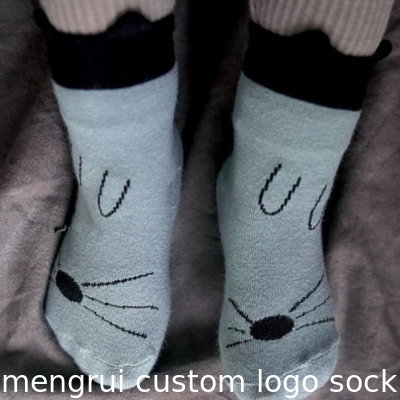 Custom logo, design kids boys girls cotton blend socks