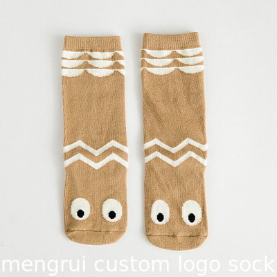 Custom logo, design kids girls socks casual organic cotton