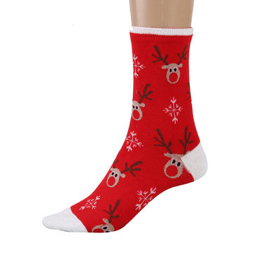 Custom logo, design Christmas Women Cotton Warm Compression Sock