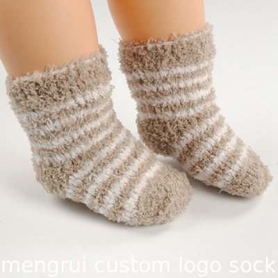 Custom logo, design Soft Cloth Baby Socks Winter Warm Unisex Newborn Infant Kids Sock
