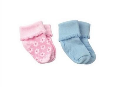 Custom logo, desigm Toddlers Turnup Socks Baby Soft Socks