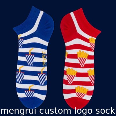 Custom logo, design Funny unique design custom ankle socks