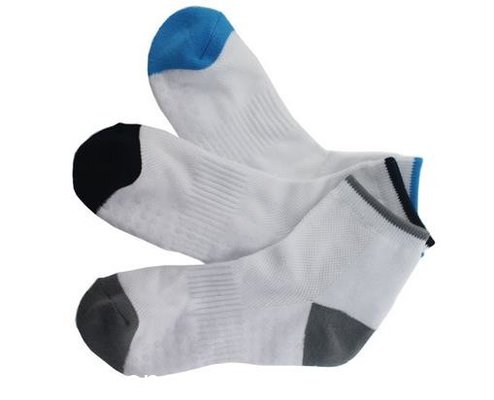 Custom logo, design 100%cotton pure colour anti-slip ankle socks