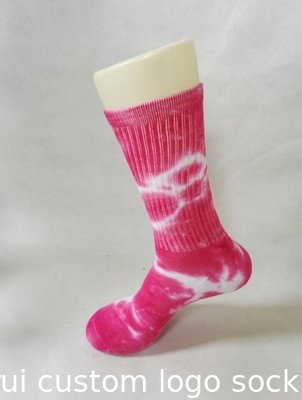 Custom crew sport dye adlut spandex/cotton socks