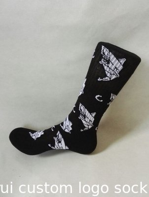 Custom crew sport dye adlut spandex/cotton socks