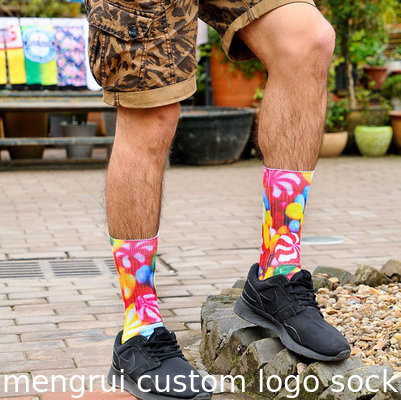 Custom new sublimated 3D printing socks digital print fruit ankle socks