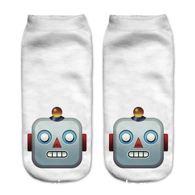 Custom Design OEM emoji 3D Digital print emoji custom ankle printing Socks
