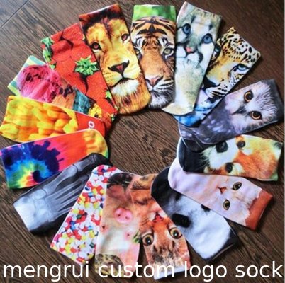 Cartoon 3D ankle socks animal printed bulk wholesale socks