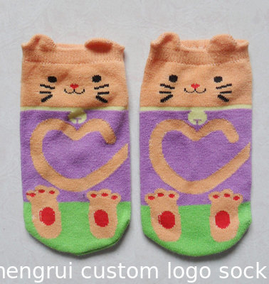Soft thermal knitted children/Kid′s 3D 100% cute cotton Socks
