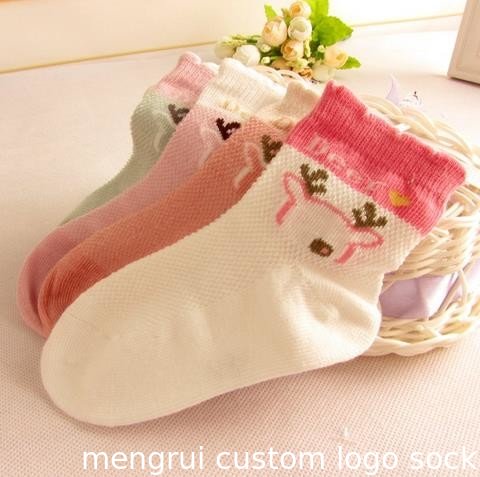 Custom color, design cute cat Designs baby Mesh Design Socks