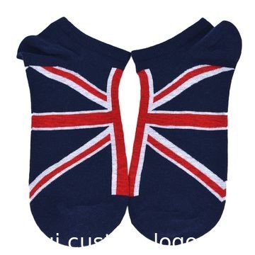 2016 hot fashion national flag colorful custom design ankle men socks
