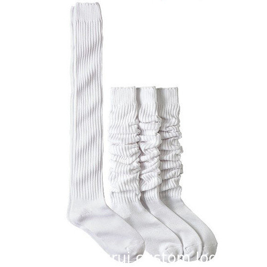 Custom color knitted over the knees chunky school socks