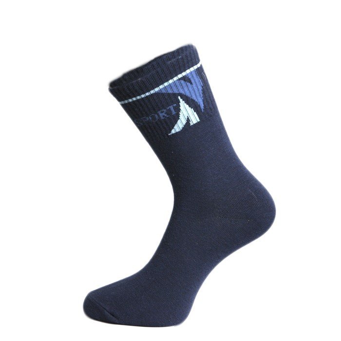 100% cotton custom logo, design, color sport grey socks for men
