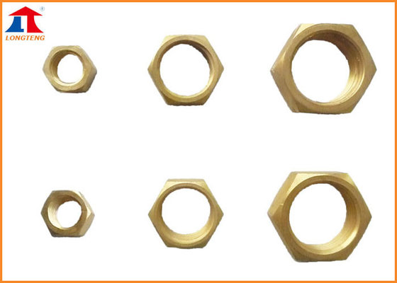 Customized Yellow Hexagon Jam Nut Cap Pipeline Accessories For Connecting Pipe