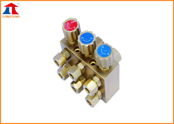 Brass Two In And Six Out Gas Distributors For Portable CNC Cutting Machine