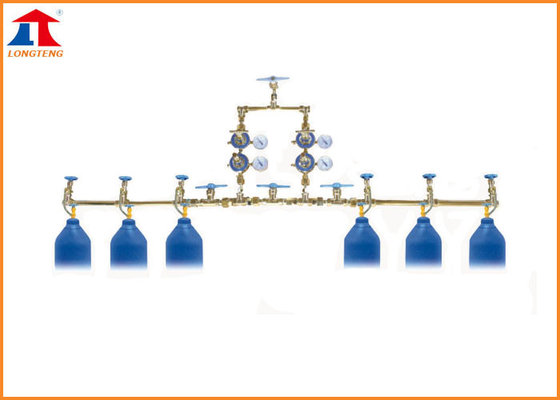 Three Groups of Oxygen Double-side Gas Cylinder Manifold For Cutting Machine