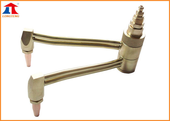 Flat Double Head Gas Cutting Torch For CNC Flame Cutting Machine / Gantry CNC Cutting Machine