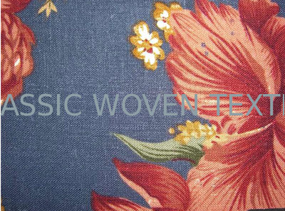 55%LINEN 45%COTTON BLENDED FABRIC PRINTED #2631