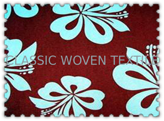 55%LINEN 45% RAYON BLENDED  FABRIC PRINTED  #4442