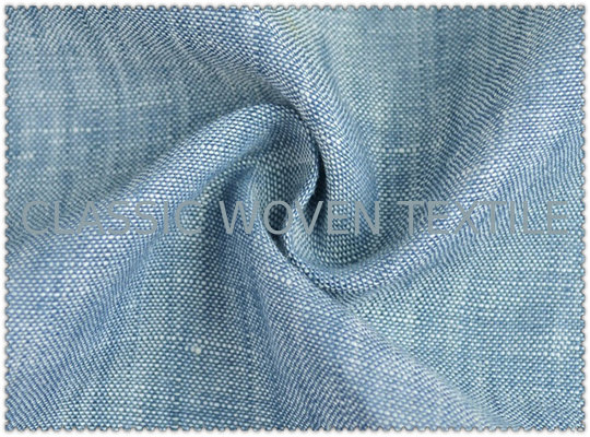 100% LINEN YARN DYED FABRIC WITH  STRIPE  9SX9S /44X43  CWT#2008