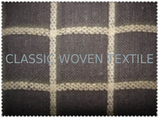 55%LINEN 45%COTTON  YARN DYED   FABRIC WITH CHECKS   CWT#3214