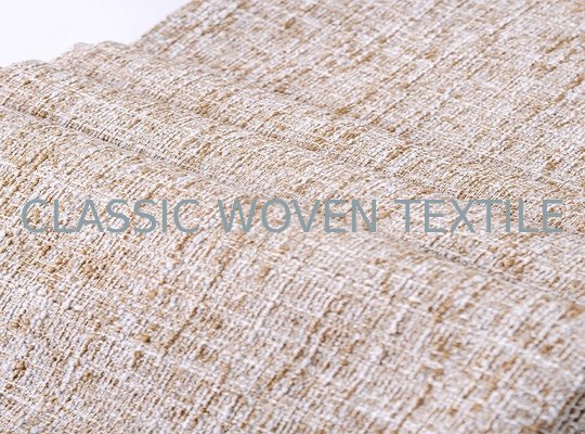 POLYESTER  LINEN FABRIC PLAIN DYED WITH YARN DYED     CWT #5550