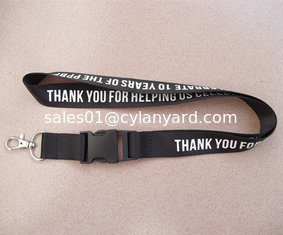 China Bespoke flat nylon neck lanyards for corporate gift from China lanyard factory,2.5*80+10cm supplier