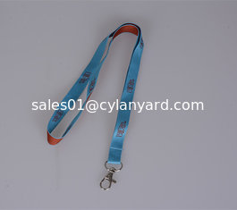 China Polyester embroidered logo woven lanyards,OEM corporate promotion giveaways woven lanyards supplier