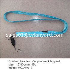 China Dyed sublimation print neck lanyards with mobile phone string, heat transfer neck lanyards supplier
