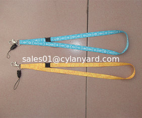 China Bespoke heat transfer lanyard with phone string, wholesale sublimation print neck lanyards supplier