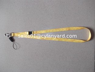China OEM sublimation print neck lanyards with phone string, heat transfer phone holder lanyards supplier