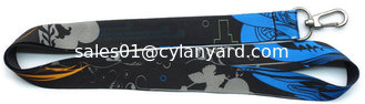 China OEM wholesale heat transfer neck lanyards, inexpensive full colour neck strap lanyards, supplier