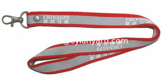 China High visibility reflective neck strap lanyards, reflective printed neck lanyard straps, supplier