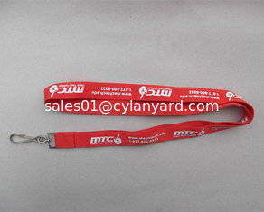 China ID card badge holder polyester neck lanyards,corporate logo screen printed, economic price supplier